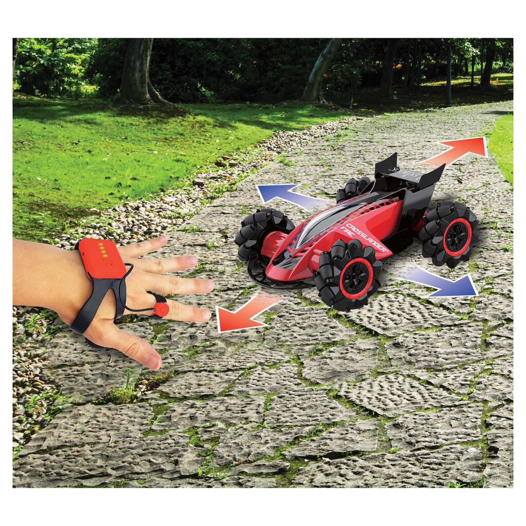 Lexibook Programovatelné auto na ovládání Crosslander Fire se světly ...