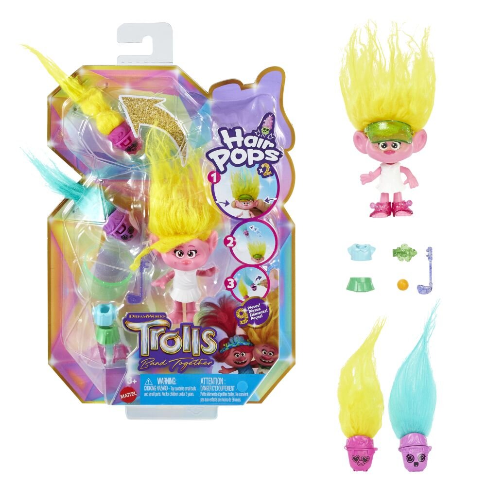 Mattel TROLLS MALÁ PANENKA HAIR POPS - VIVA - Pompo.cz - Hračky online