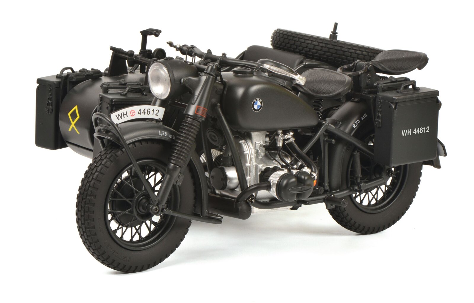 Motocykl BMW R75 s postranním vozíkem 1:10 - Pompo.cz - Hračky online