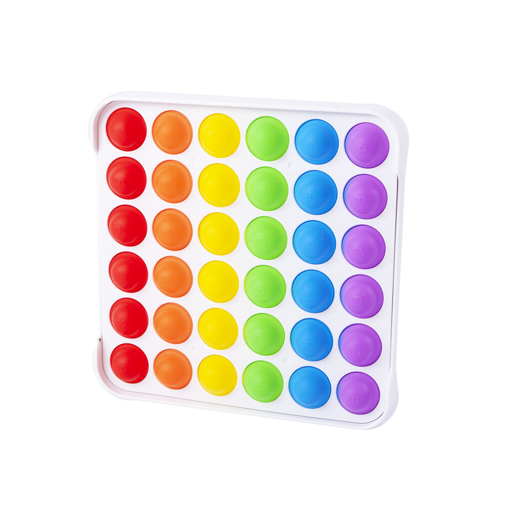 RAPPA Hra POP IT čtverec duhový - Pompo.cz - Hračky online