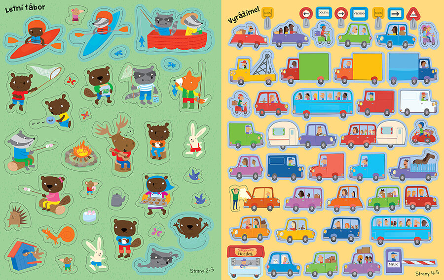 JIRI MODELS Velká samolepková kniha Prázdniny - Pompo.cz - Hračky online