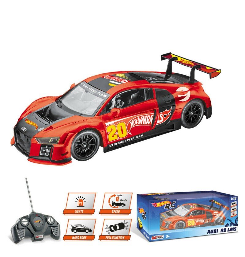 RC - Hot Wheels Audi R8 LMS 1:14 - Pompo.cz - Hračky online