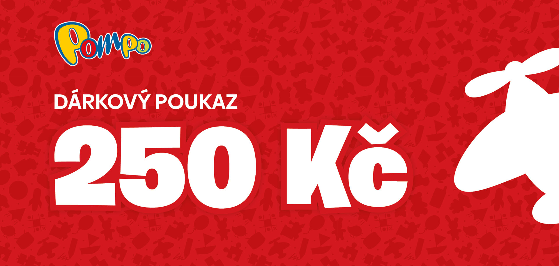 Dárkový poukaz Pompo 250 Kč - Pompo.cz - Hračky online