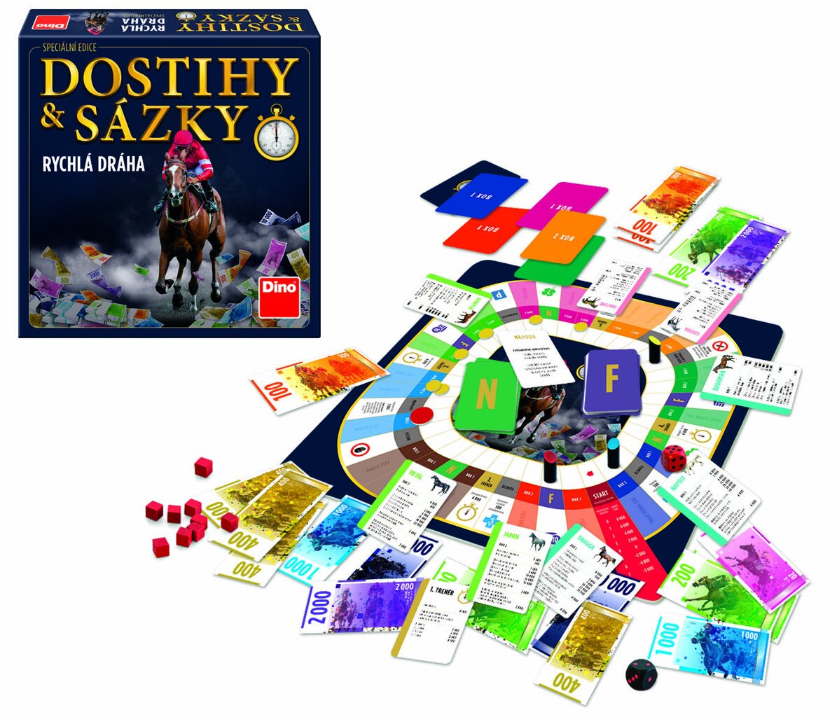 Dino Dostihy a sázky-Rychlá dráha hra - Pompo.cz - Hračky online